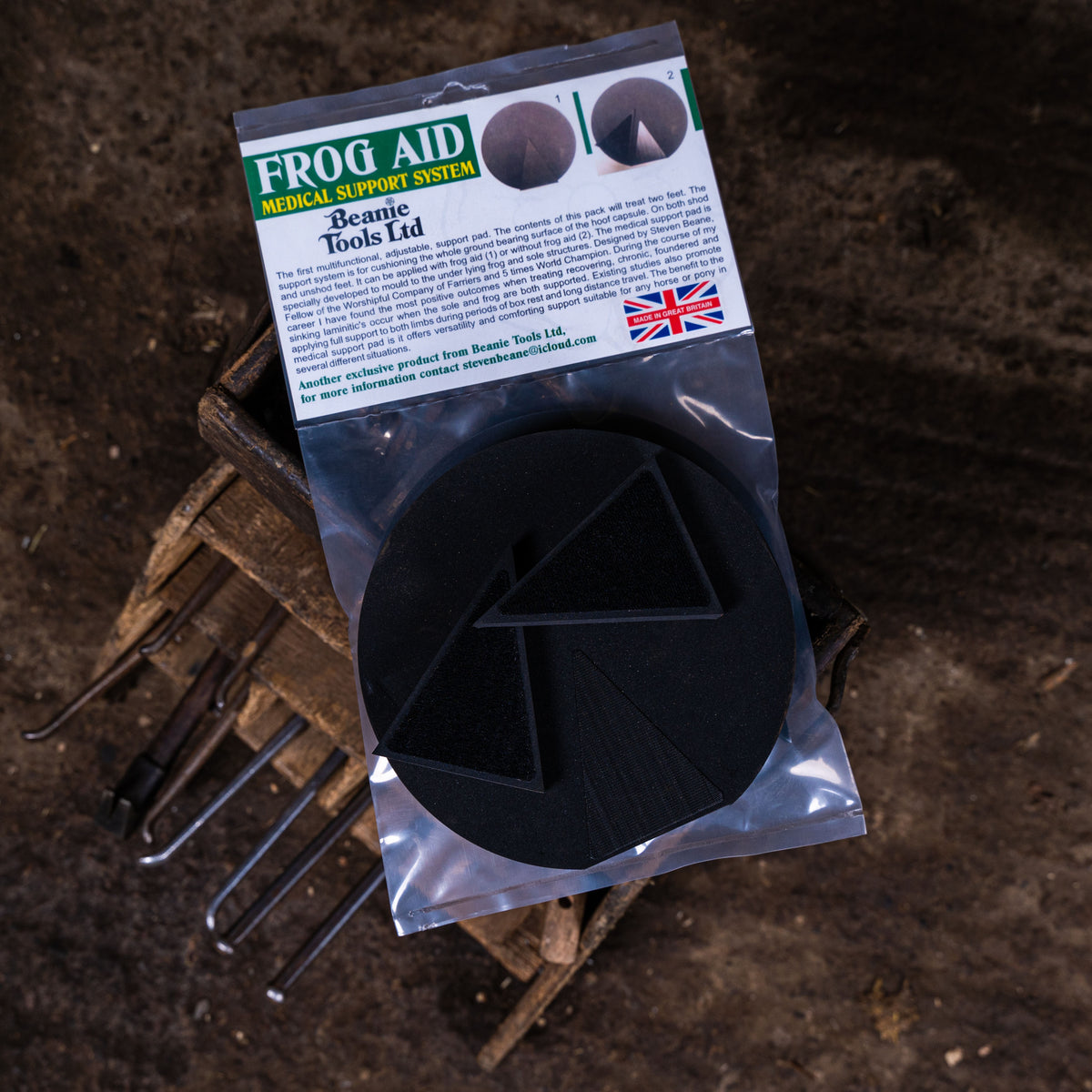 Frog Aid Medical Support System for Hooves – Beanie Tools